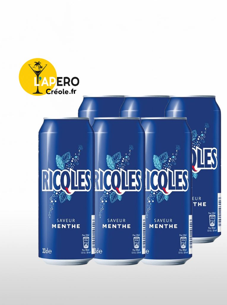 Ricqlès Menthe Canette 33cl x6 - Apéro Créole